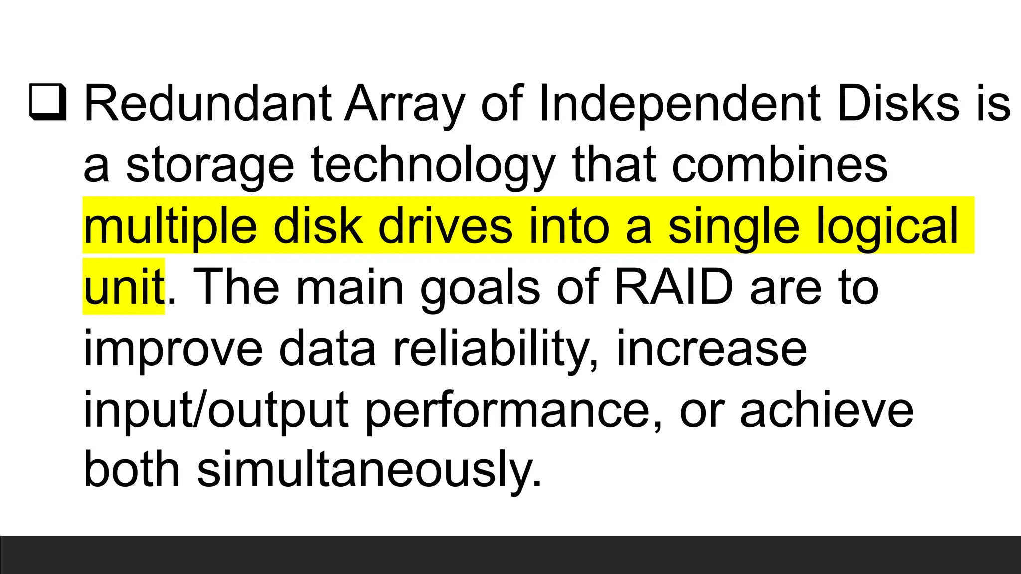 RAID & It’s Levels.pptx