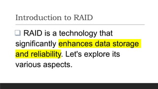 RAID & It’s Levels.pptx