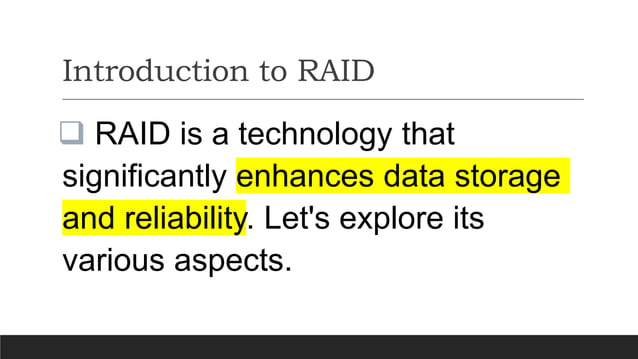 RAID & It’s Levels.pptx