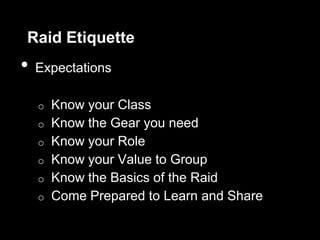 Raid Prep Pptx