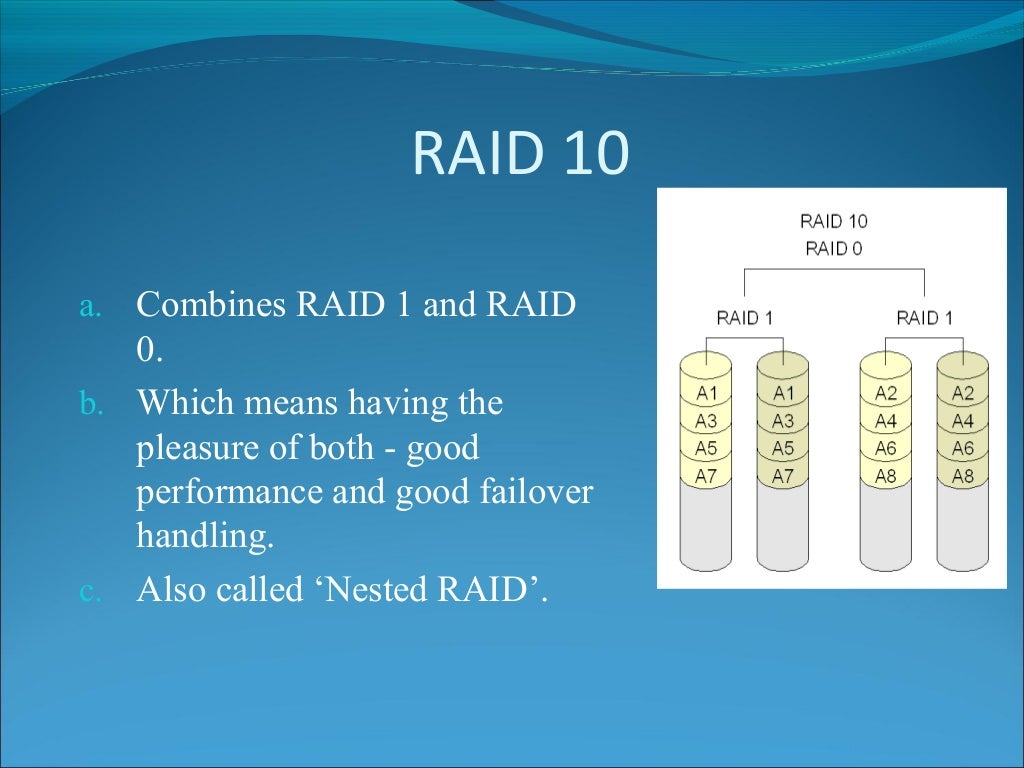 Presentation On Raidredundant Array Of Independent Disks Basics 