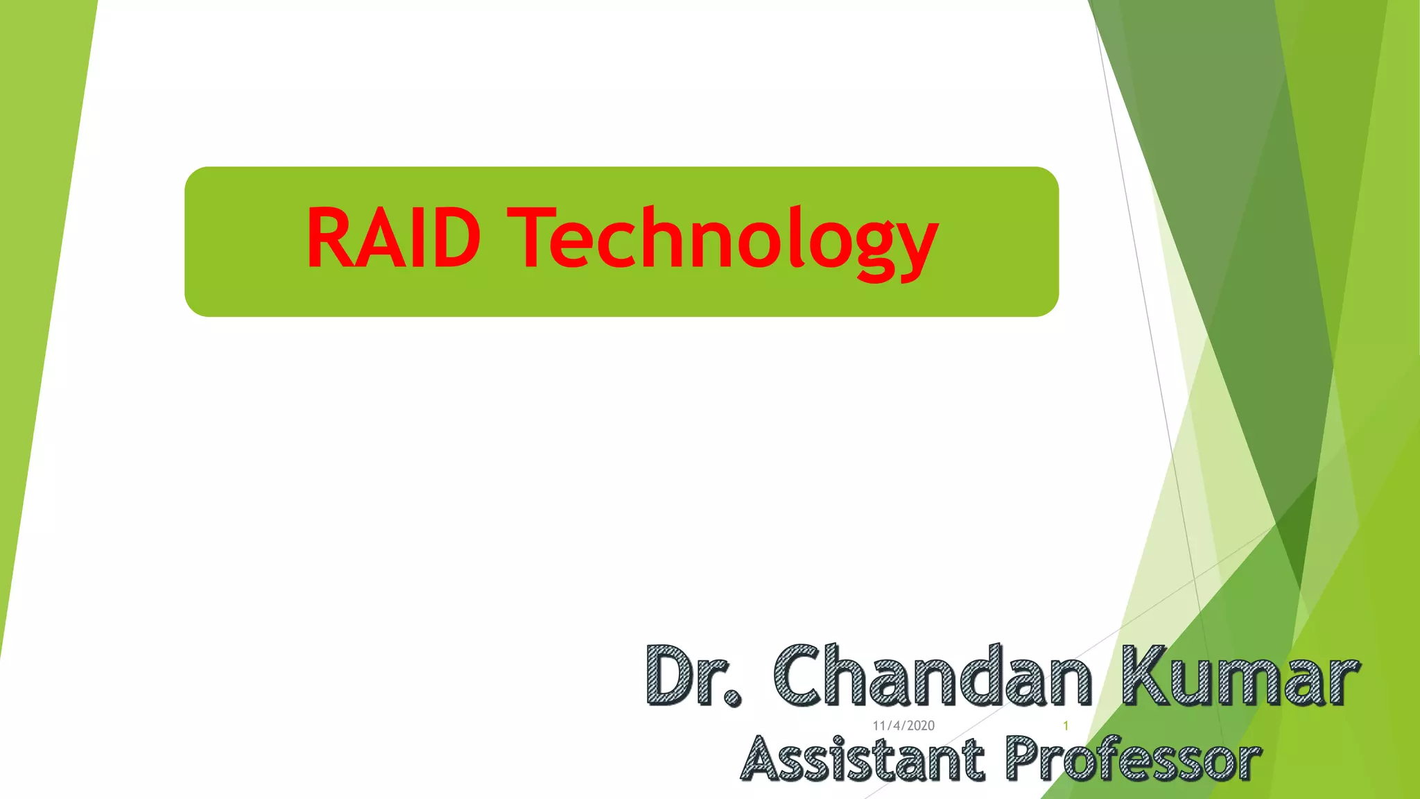 Raid technology | PPTX