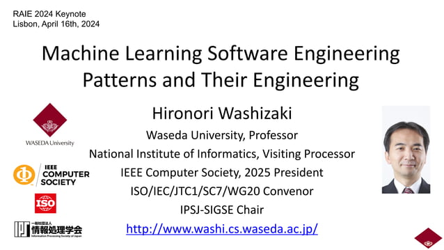 Machine Learning Software Engineering Patterns and Their Engineering ...