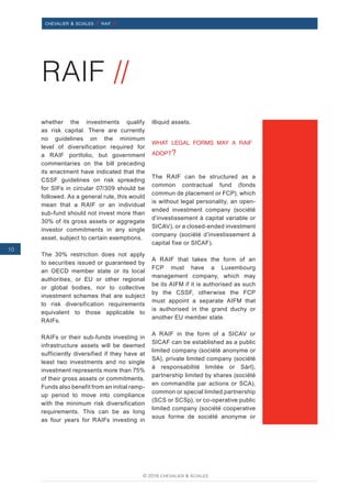 The Luxembourg reserved alternative investment fund (RAIF) brochure | PDF