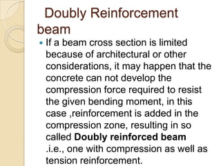 presentation on rectangular beam design singly or doubly (wsd) | PPT