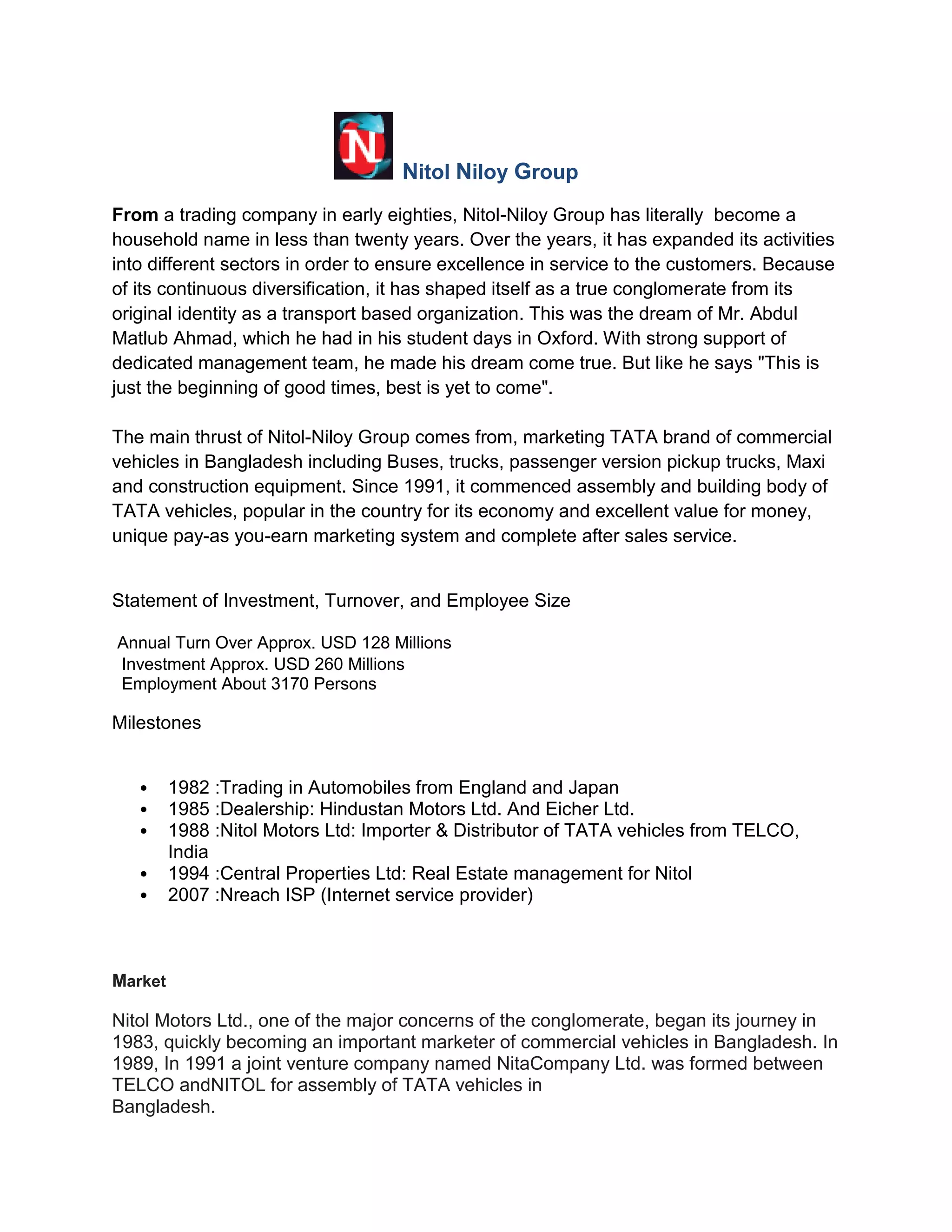 Nitol - Niloy Group | PDF