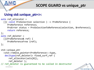 RAII and ScopeGuard | PPT | Free Download