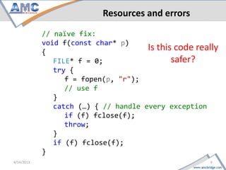 RAII and ScopeGuard | PPT
