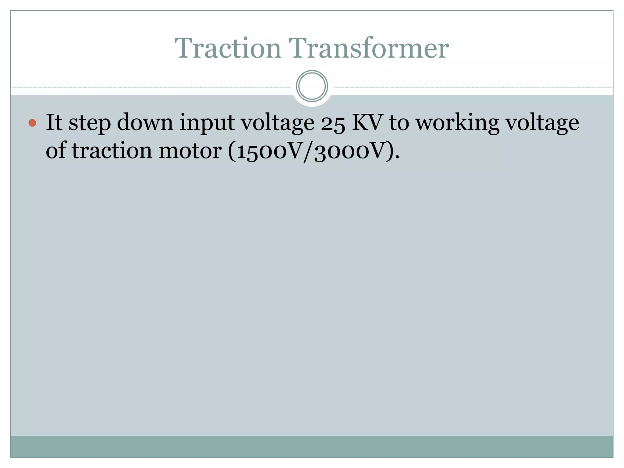 Main Parts of Electric Locomotive | PPTX
