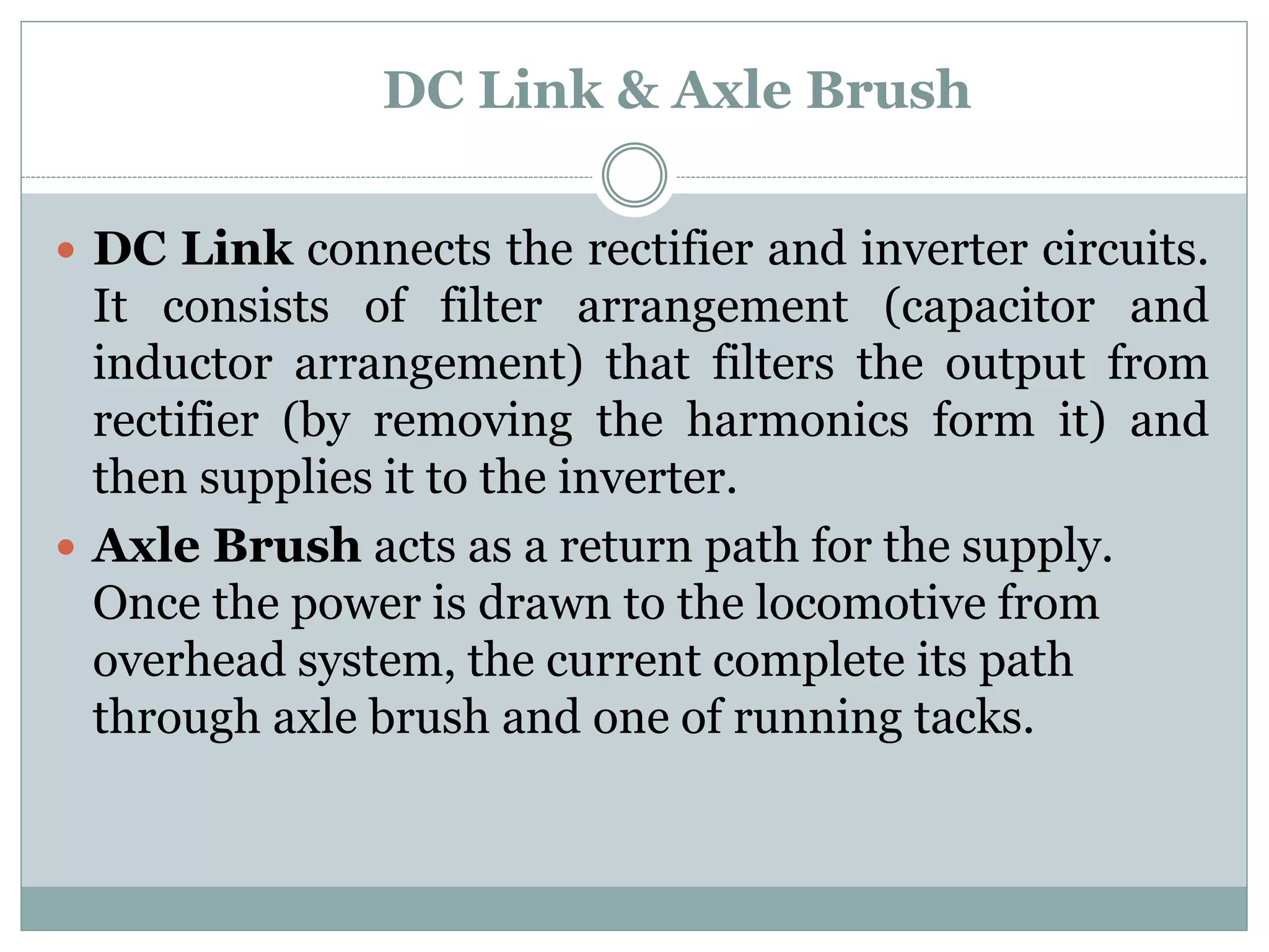 Main Parts of Electric Locomotive | PPTX