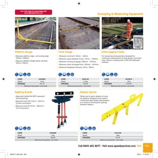 Speedy Catalogue 2011 - Rail Pages | PDF | Rail Travel | Travel Type