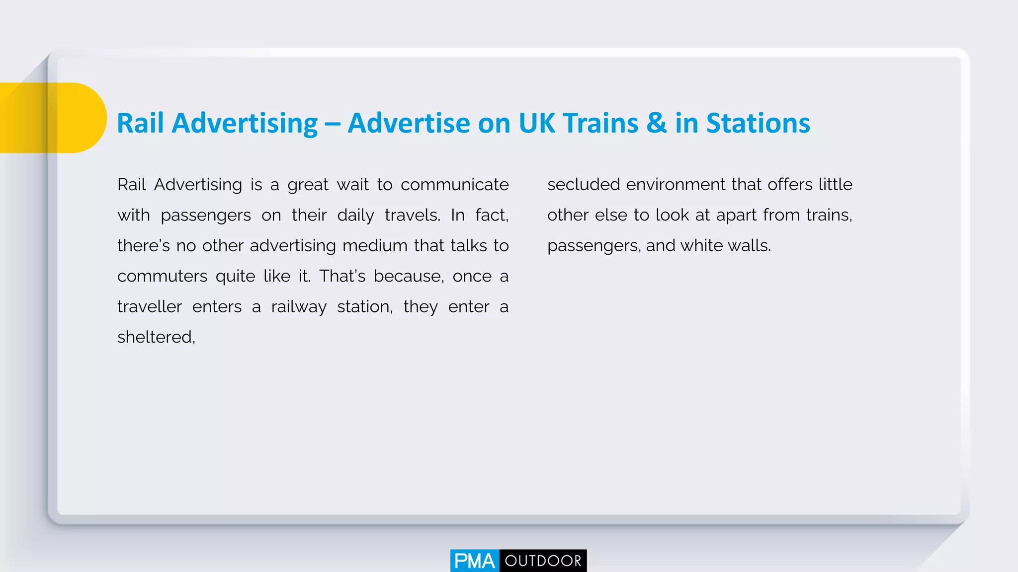 Rail Advertising Advertise on UK Trains & in Stations - Oct_2022.pptx