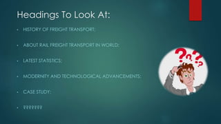 Rail freight transport | PPTX