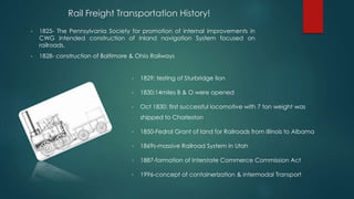 Rail freight transport | PPTX