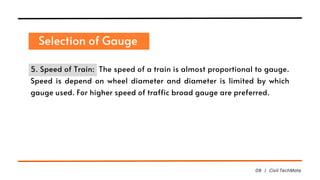 Rail Gauge | Types of Rail Gauges | Civil TechMate | PDF