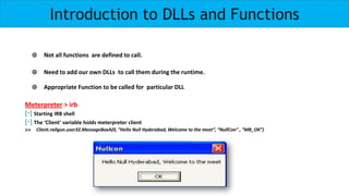 Metasploit Railguns presentation @ tcs hyderabad | PPTX