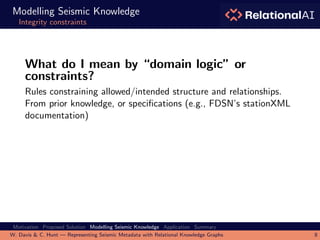 Representing Seismic Metadata with Relational Knowledge Graphs | PDF | Databases | Computer ...