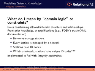 Representing Seismic Metadata with Relational Knowledge Graphs | PDF | Databases | Computer ...
