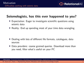 Representing Seismic Metadata with Relational Knowledge Graphs | PDF | Databases | Computer ...