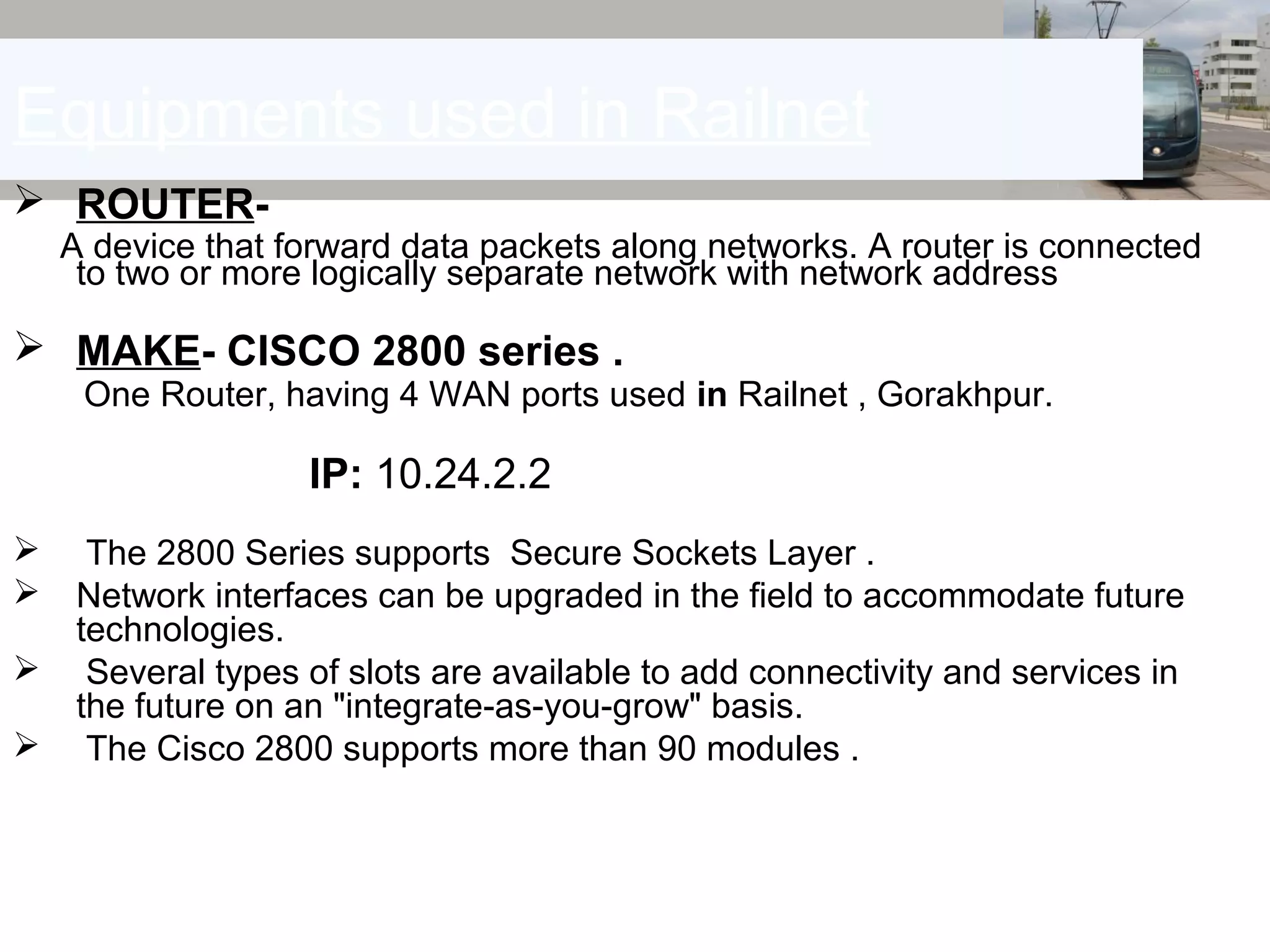 Rail-net Indian railway internet | PPT