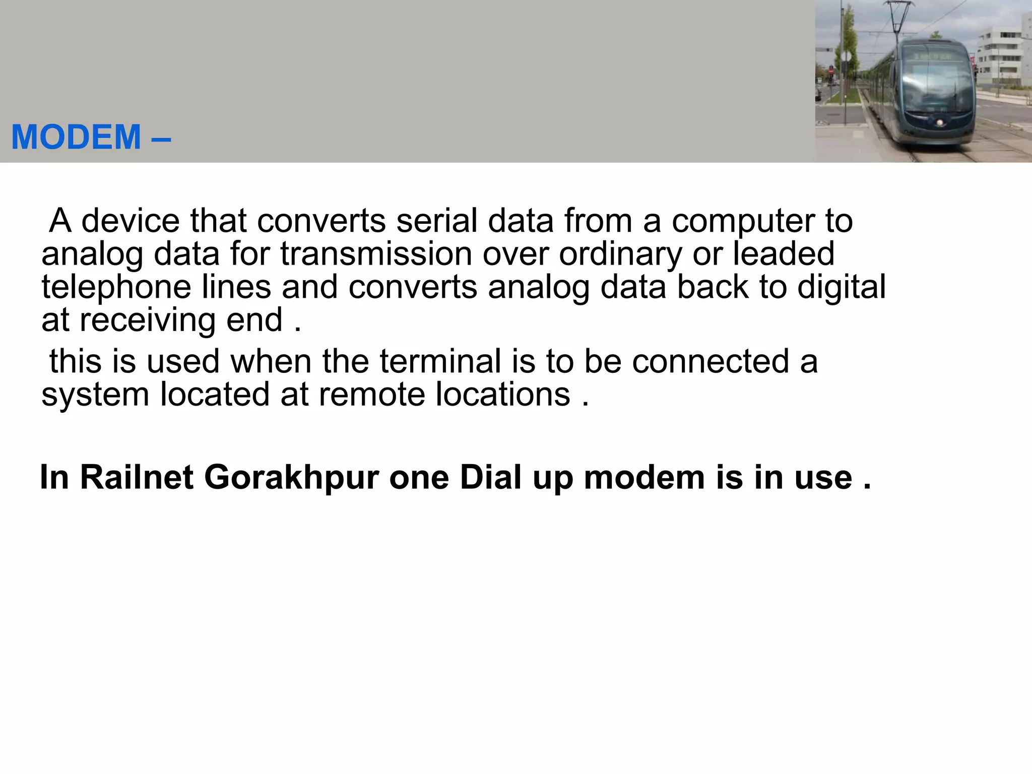 Rail-net Indian railway internet | PPT