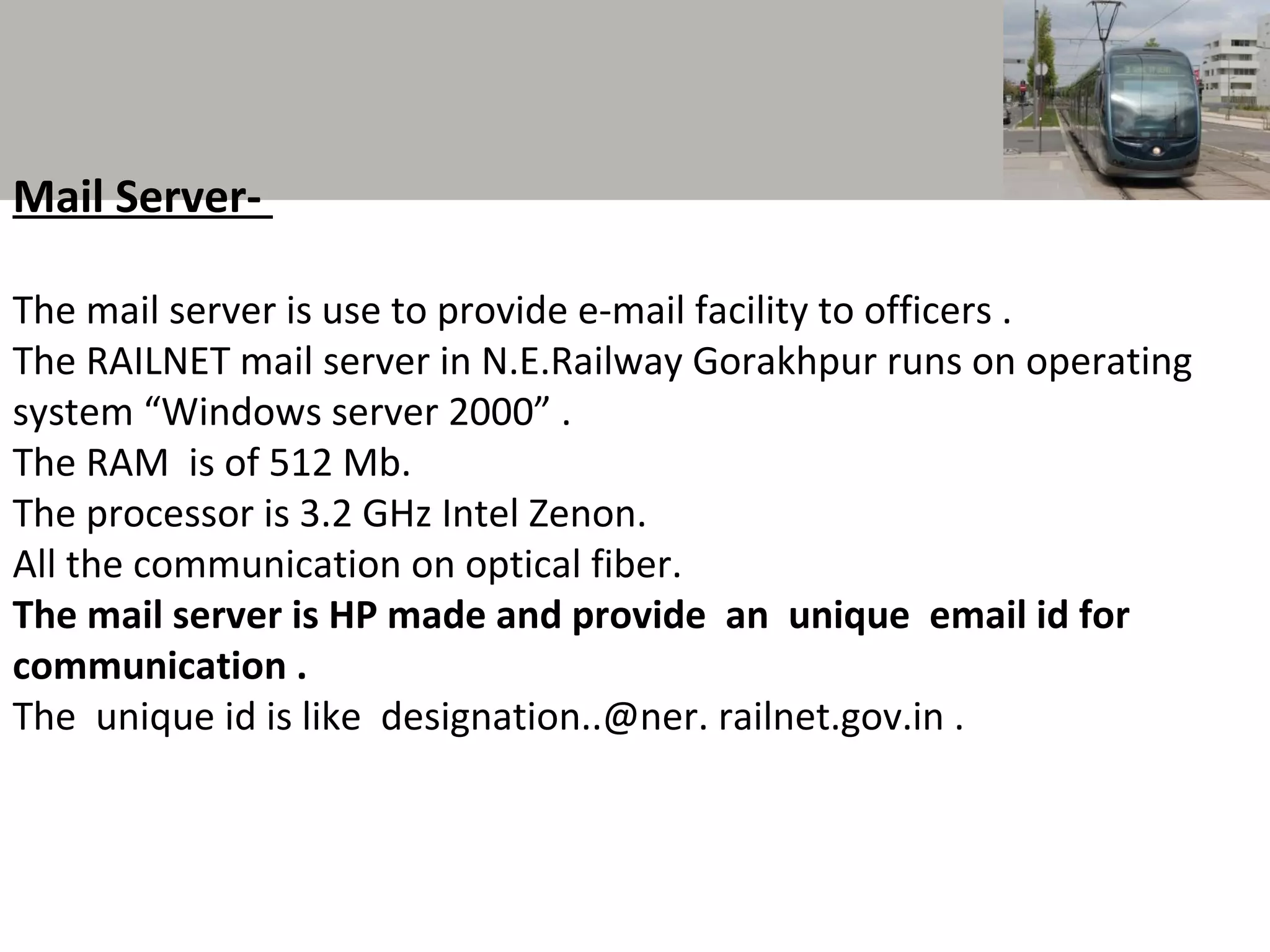 Rail-net Indian railway internet | PPT