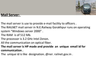 Rail-net Indian railway internet | PPT