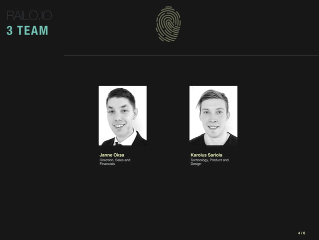 Railo.io 3-minute Pitch Deck for Kiuas Accelerator | PDF