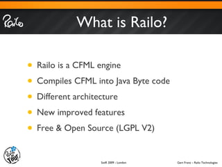 Railo Presentation Railo 3.1 | PPT