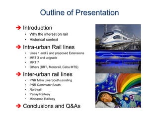Rail in the Philippines 2012 | PPTX