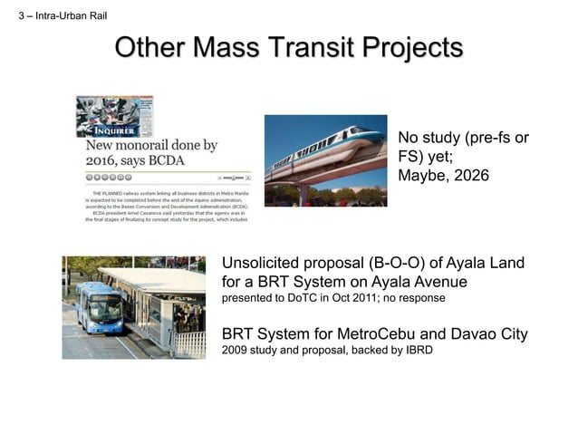 Rail in the Philippines 2012 | PPTX