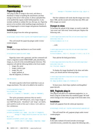 Rails Plugins - Linux For You, March 2011 Issue | PDF