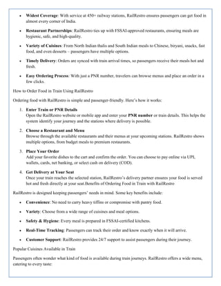 RailRestro – The Best Way to Order Food in Train.pdf