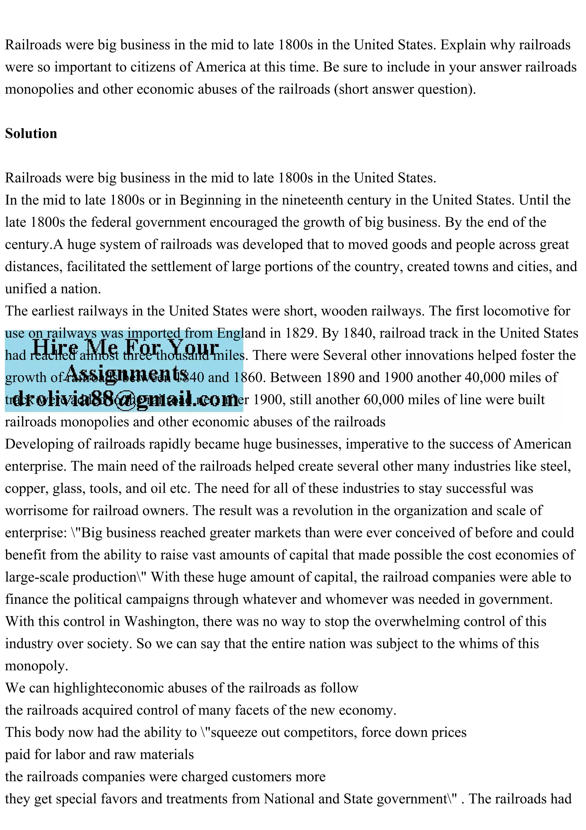 Railroads were big business in the mid to late 1800s in the United S.pdf