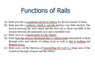 05 Rails (Railway Engineering Lectures هندسة السكك الحديدية & Dr. Walied A. Elsaigh) | PPT