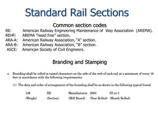 05 Rails (Railway Engineering Lectures هندسة السكك الحديدية & Dr. Walied A. Elsaigh) | PPT
