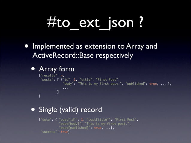 Rails GUI Development with Ext JS | PPT