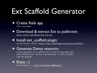 Rails GUI Development with Ext JS | PDF