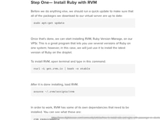 Provisioning Rails Servers with Ansible | PPT