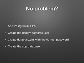 Provisioning Rails Servers with Ansible | PPT