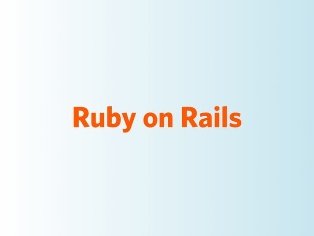 Nedap Rails Workshop | PPT