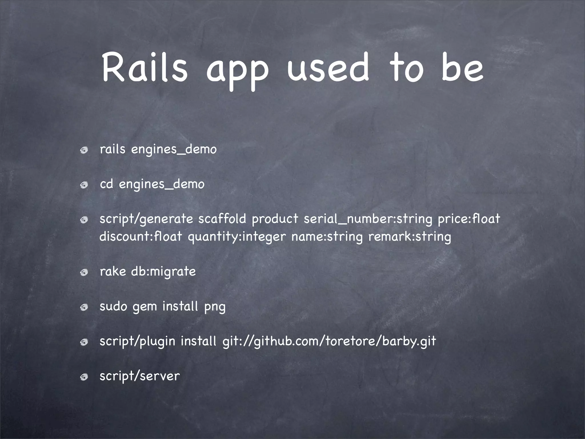 The Power of Rails 2.3 Engines & Templates | PPT