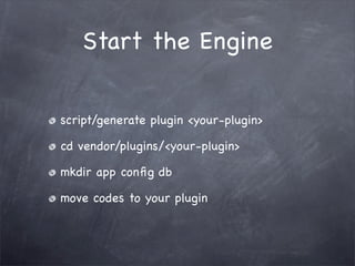 The Power of Rails 2.3 Engines & Templates | PPT