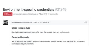 Rails 5.2: credentials | PDF