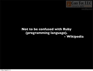 Rails as a Pattern Language | PPT