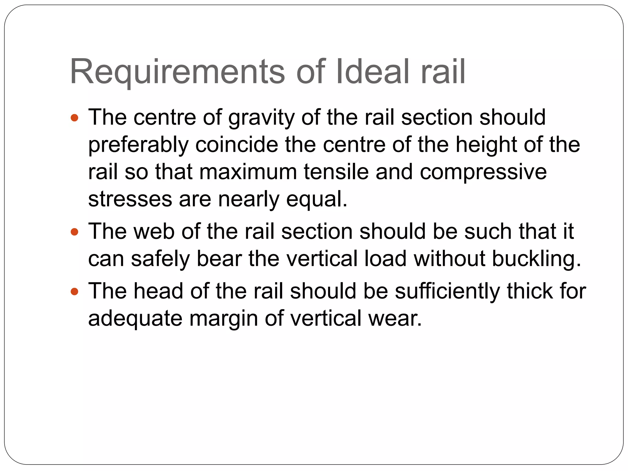 Rails, Types, Joints, Creep, Failure of Rails and Welding of Rails | PPTX