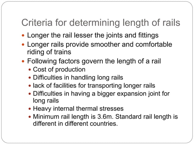 Rails, Types, Joints, Creep, Failure of Rails and Welding of Rails ...