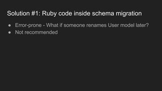 Rails data migrations | PPT
