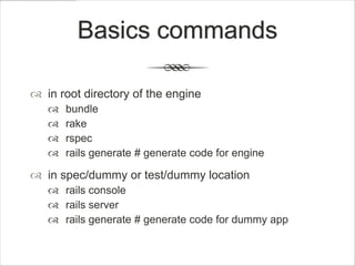 Rails Engine | Modular application | PPT