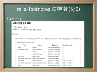 rails-footnotes | PPT